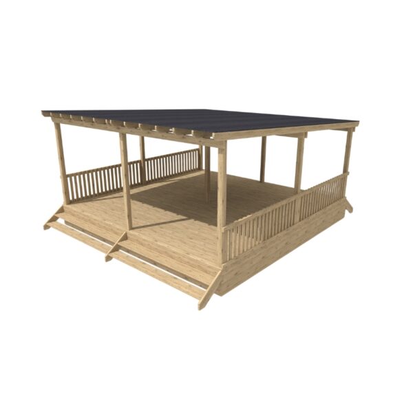 Square Wooden Stage - Outdoor Stage - Everyday Play